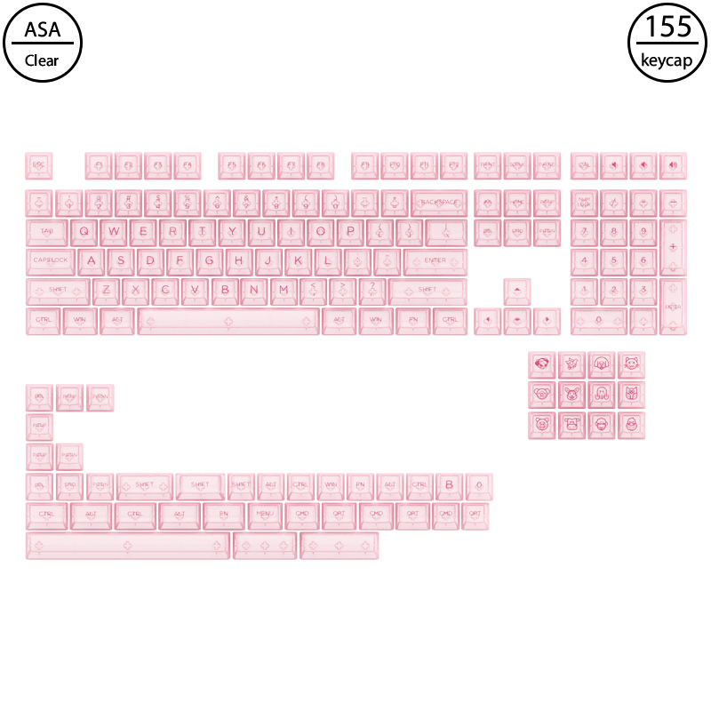 Clear Transparent - Pink - TK Computer KH, Cambodia