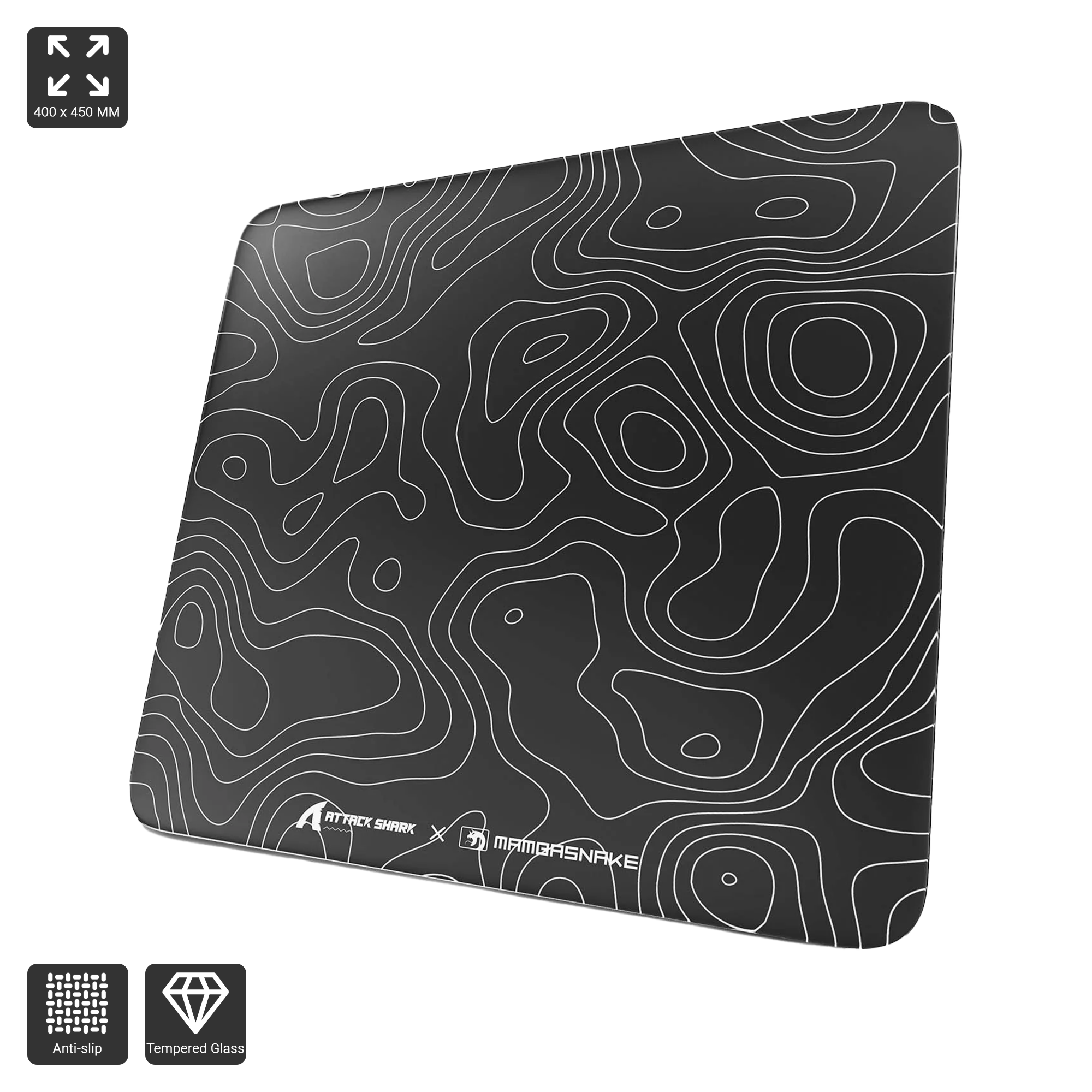 Tempered Glass Gaming Mouse Pad - TK Computer KH, Cambodia