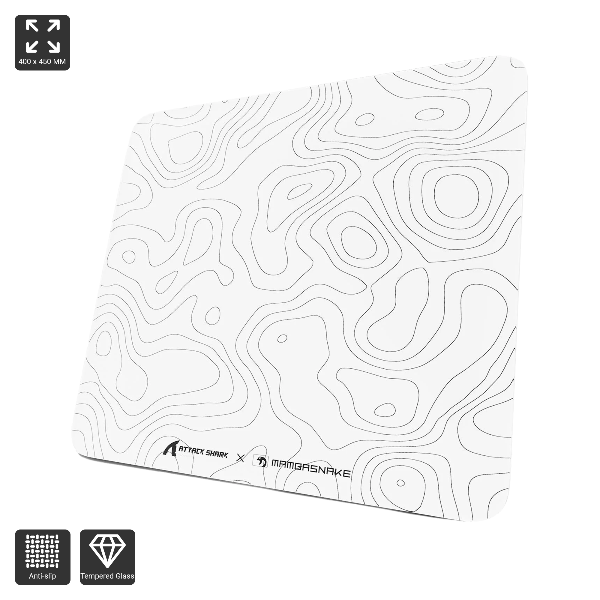 Tempered Glass Gaming Mouse Pad - TK Computer KH, Cambodia