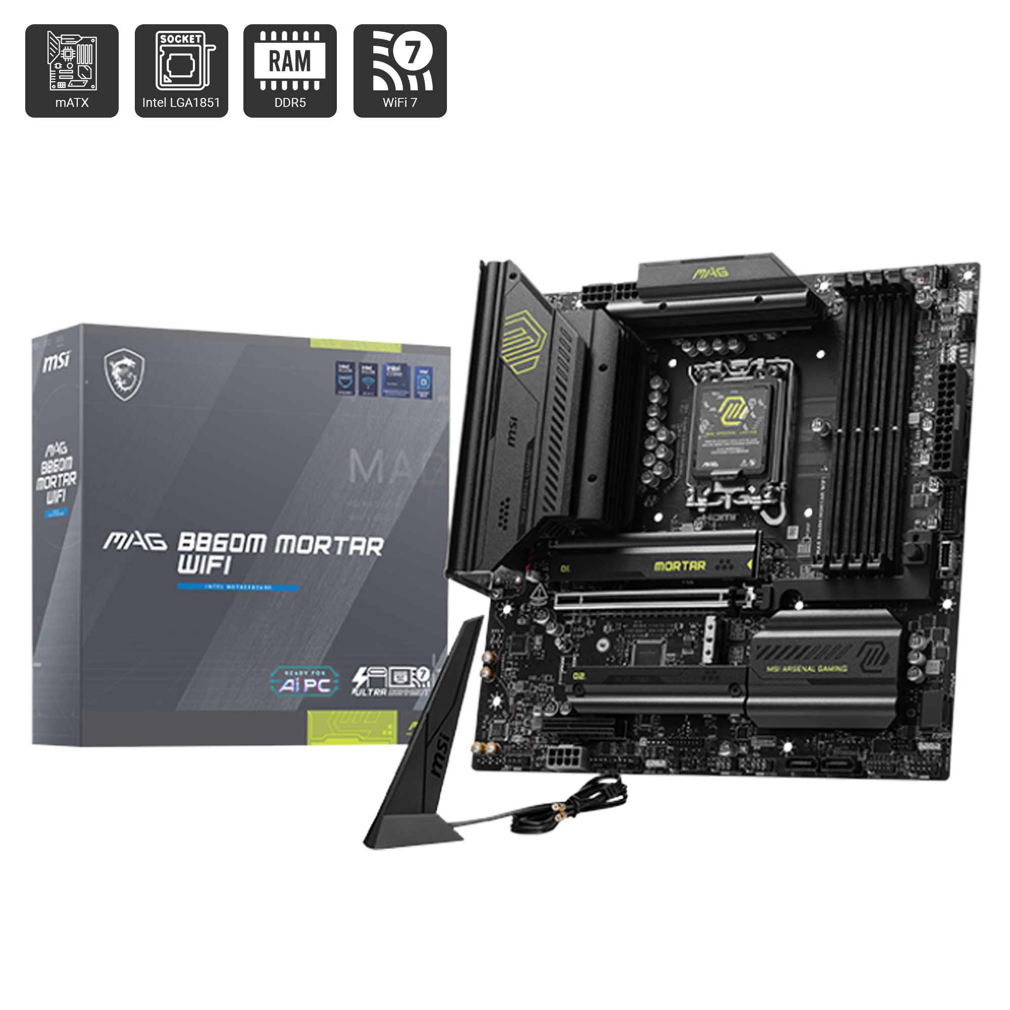 MAG B860M MORTAR WIFI - TK Computer KH, Cambodia