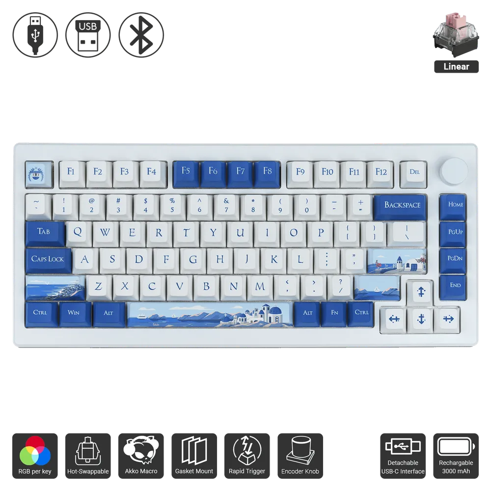 Akko MOD007B HE PC - Santorini @ TK Computer KH, Cambodia